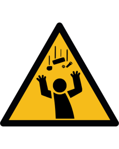 Pictogramme danger chute d'objets - Danger au travail - Pictogramme ...