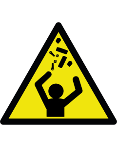 Pictogramme danger chute d'objets - Danger au travail - Pictogramme ...