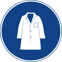 pictogramme port de blouse jetable