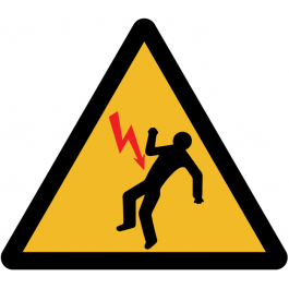 Pictogramme danger électricité électrocution