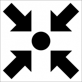 Plaque de porte carrée Point de rencontre