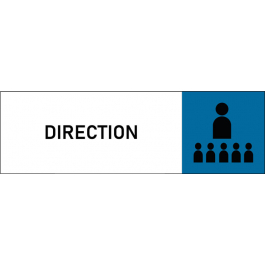 Plaque de porte classique Direction