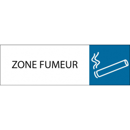 panneau classique Zone fumeur