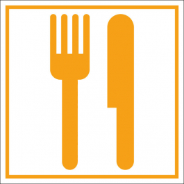 Panneau de signalisation cantine