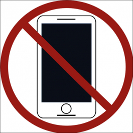 Pictogramme interdit téléphone portable