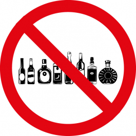 Pictogramme Alcools interdits