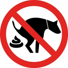 Pictogramme Panneau déjection canine interdite