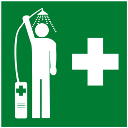 Pictogramme Douche de Sécurité Portative - Visibilité et Sécurité Accrues