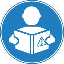 Pictogramme Prendre connaissance du mode d'emploi-manuel