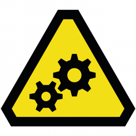 Pictogramme Danger machine en mouvement