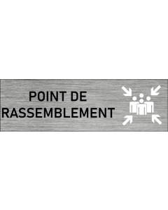 Panneau point de rassemblement - Pictogramme panneau point de ...