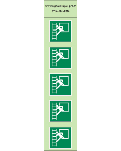 Pictogramme fenêtre issue de secours - Pictogramme Evacuation - Produits Signalétique
