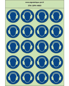 Pictogramme epi protection auditive obligatoire