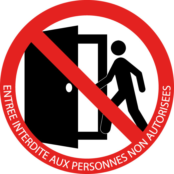 Pictogramme Entrée Interdite Aux Personnes Non Autorisées Stf 3202s