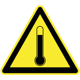 Pictogramme Attention température élevée