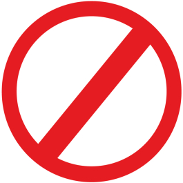 Pictogramme Interdiction