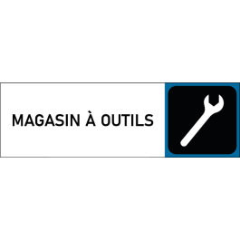 Plaque de porte classique Magasin à outils