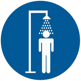 Pictogramme Douche Obligatoire - Symbole International de la Douche