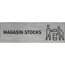 Plaque de porte Magasin Stocks