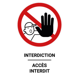 Panneau Interdiction - Accès Interdit