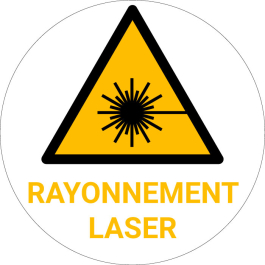 Panneau pictogramme Rayonnement laser