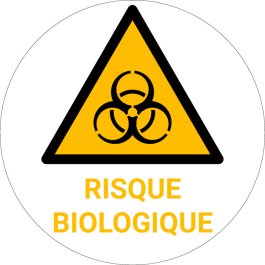 Panneau pictogramme Risque biologique