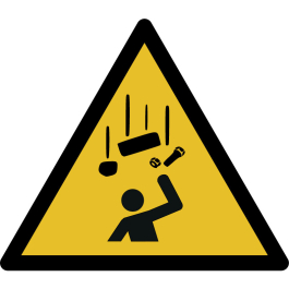 Pictogramme danger chute d'objets