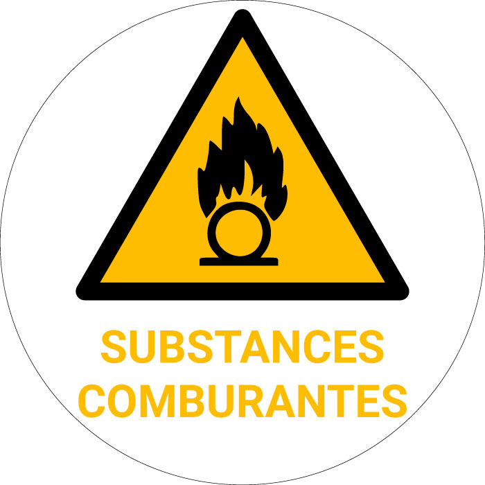 Panneau pictogramme Substances comburantes