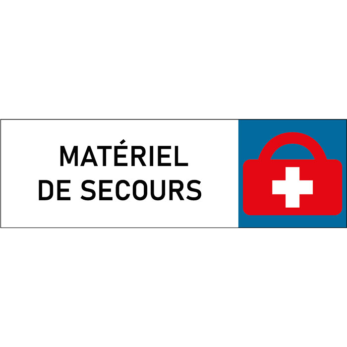 Plaque de porte classique Matériel de secours