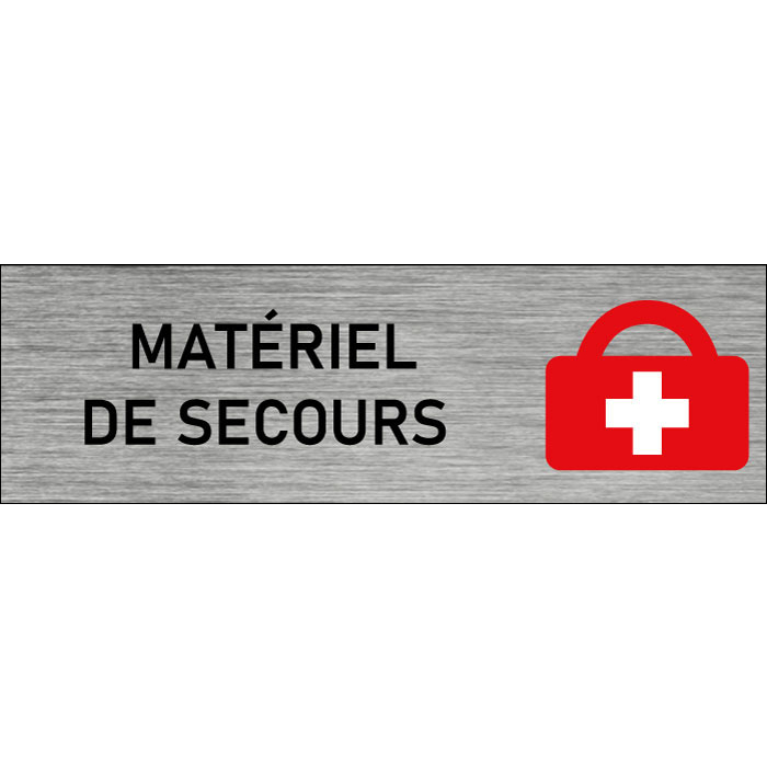 Plaque de porte Matériel de secours