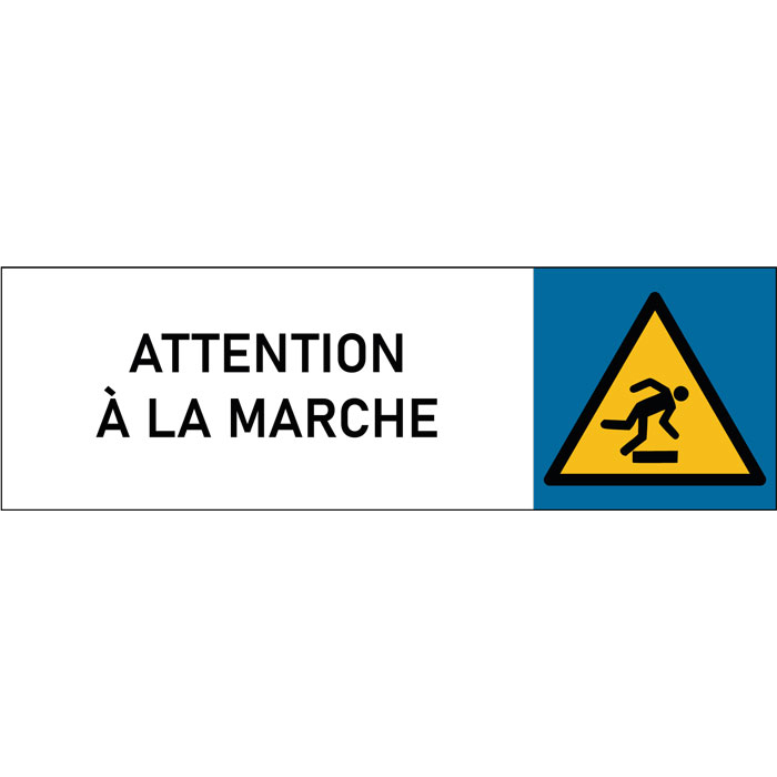 Plaque De Porte Classique Attention à La Marche