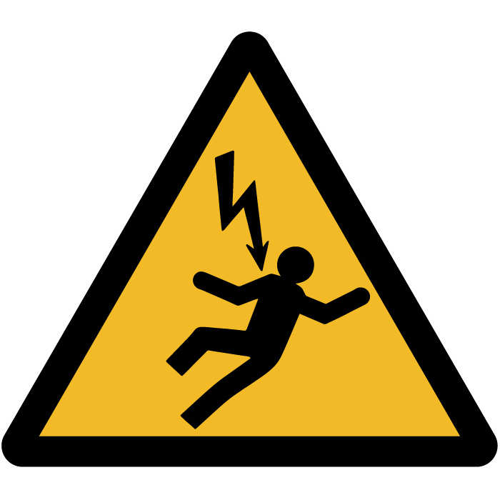 Pictogramme danger électrique électrocution