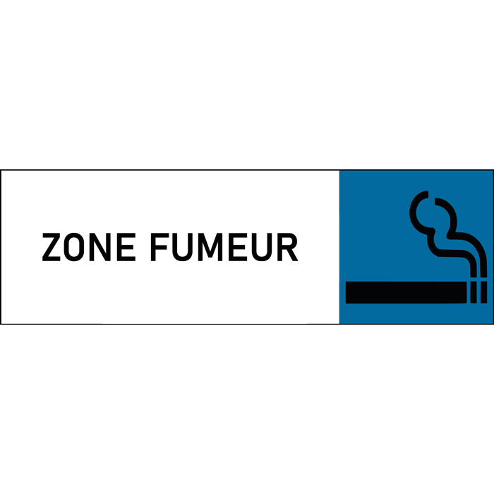 plaque classique Zone fumeur