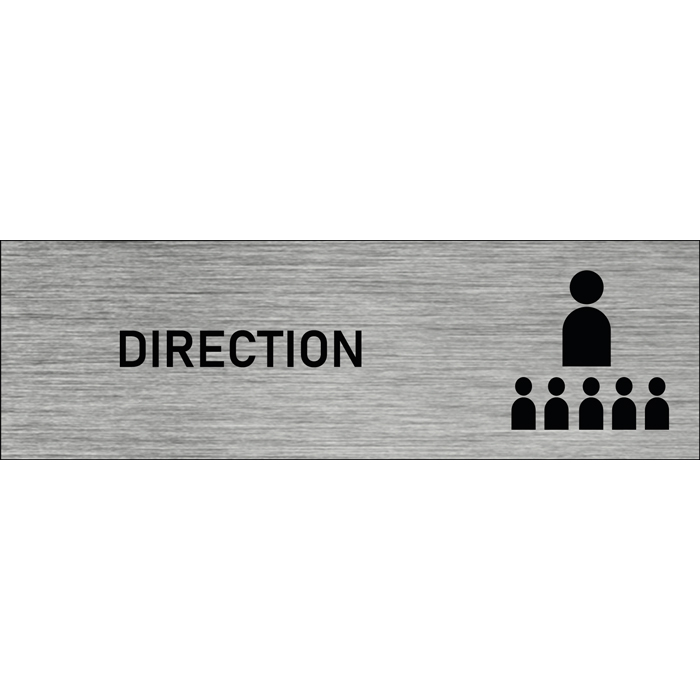 Plaque de porte Direction