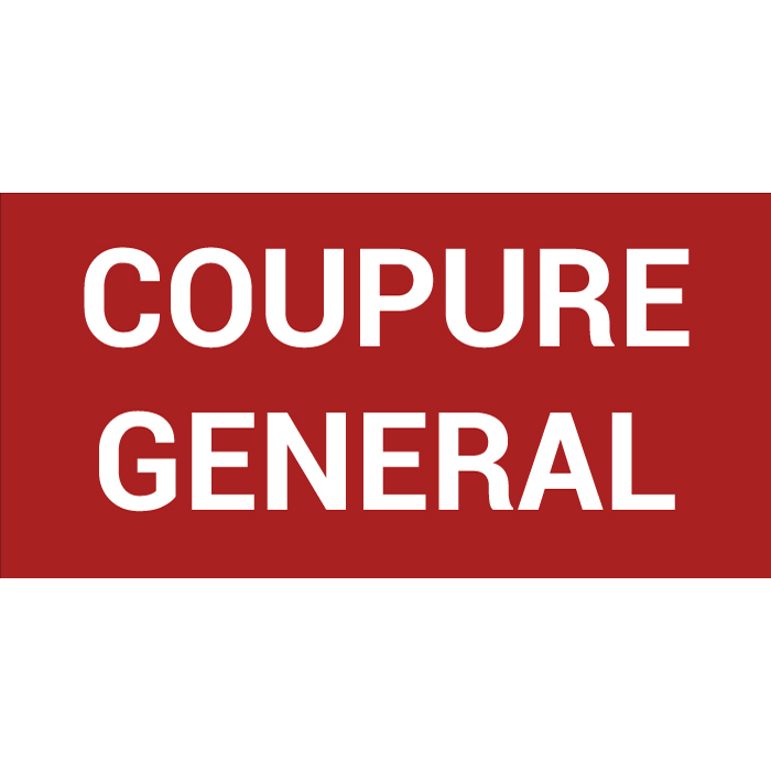 Pictogramme COUPURE GÉNÉRALE