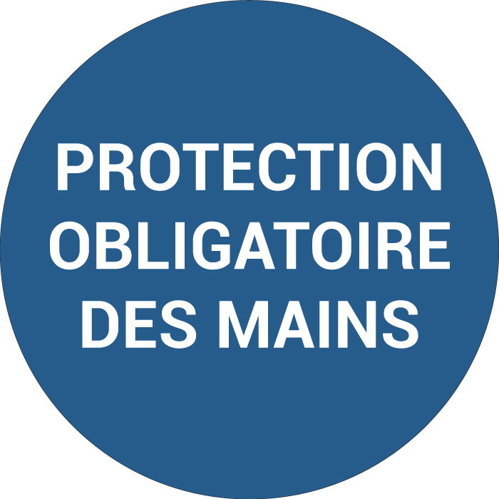 Pictogramme PROTECTION OBLIGATOIRE DES MAINS