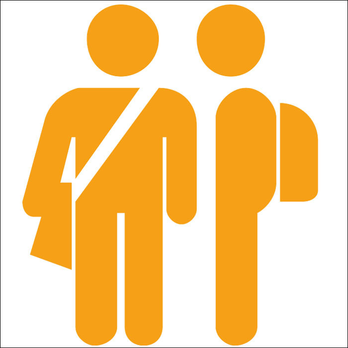 Panneau accueil des élèves