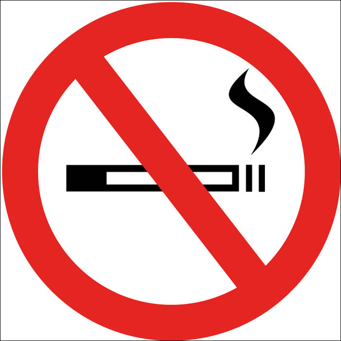 Pictogramme No smoking sign