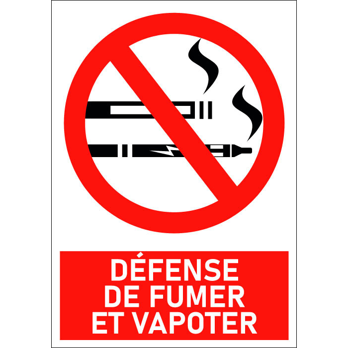 panneau Zone non-fumeur