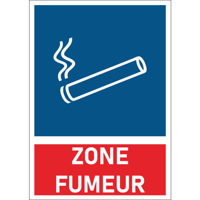 Plaque Zone fumeur