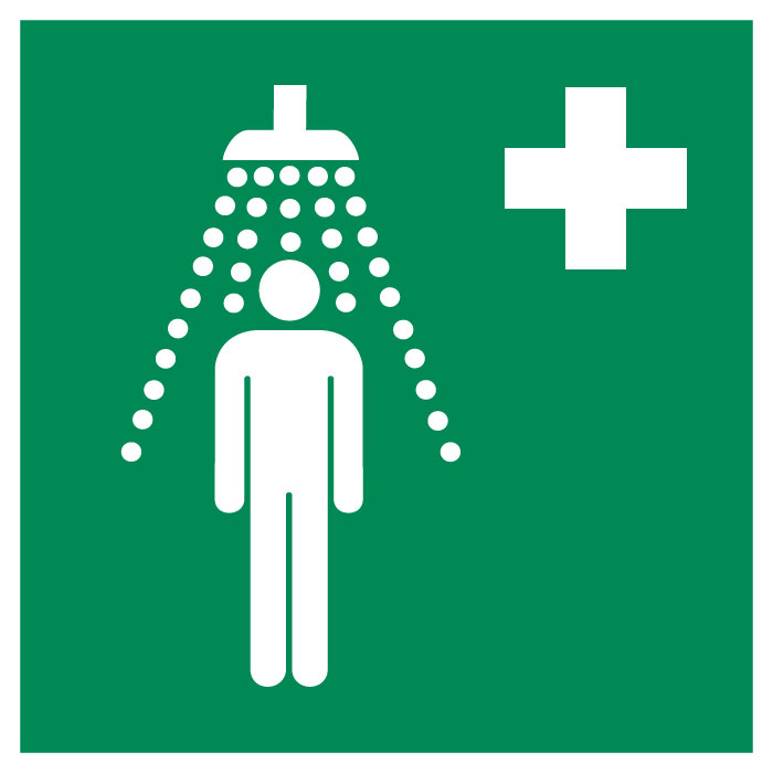 Pictogramme premier secours douche de sécurité