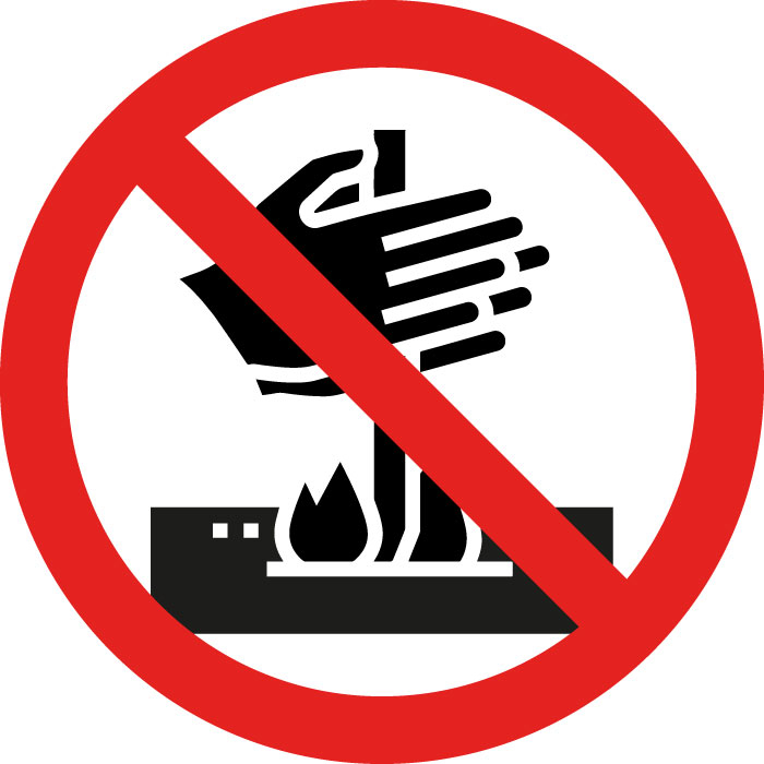 Pictogramme Défense de faire du feu