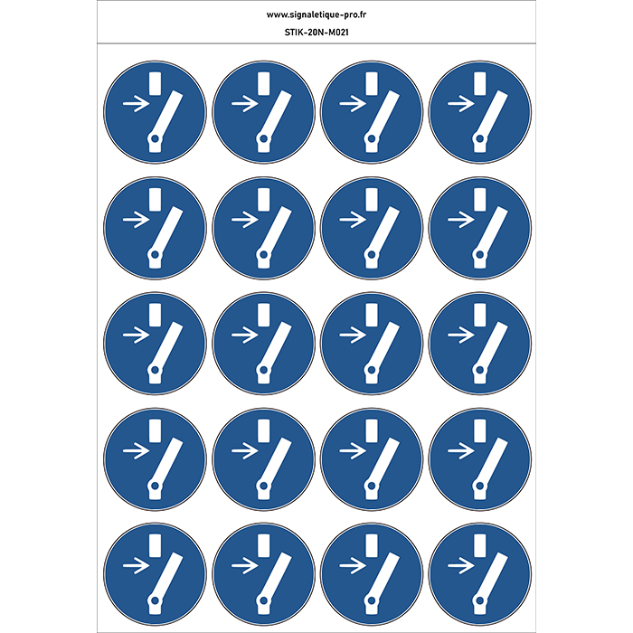 Autocollants Débrancher avant d'effectuer une activité de maintenance ...
