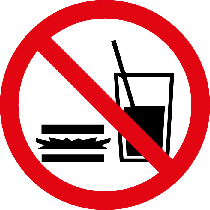 Pictogramme Nourriture interdite