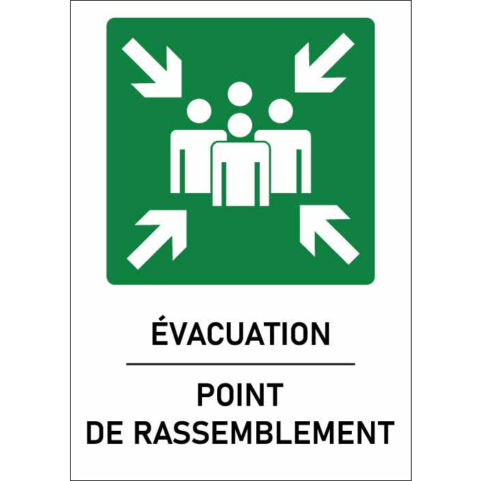 Panneau Point de rassemblement format A
