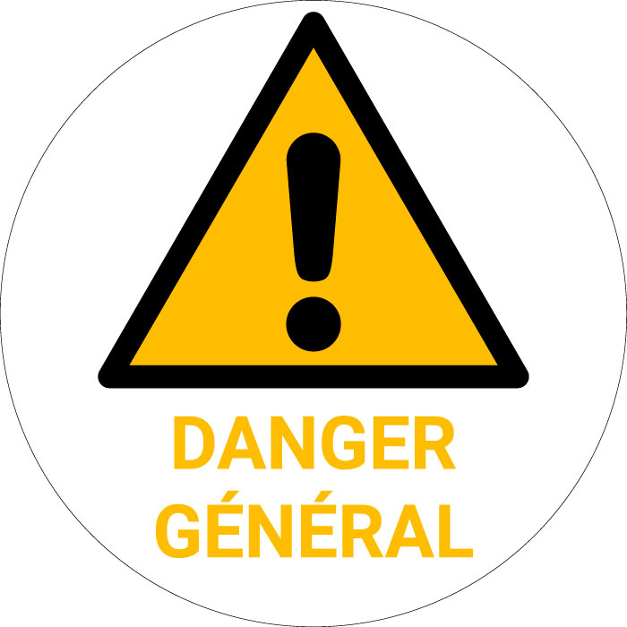 Panneau pictogramme Danger général