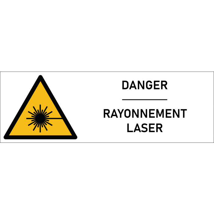 Rayonnement laser - format rectangle