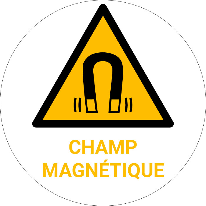 Panneau pictogramme Champ magnétique