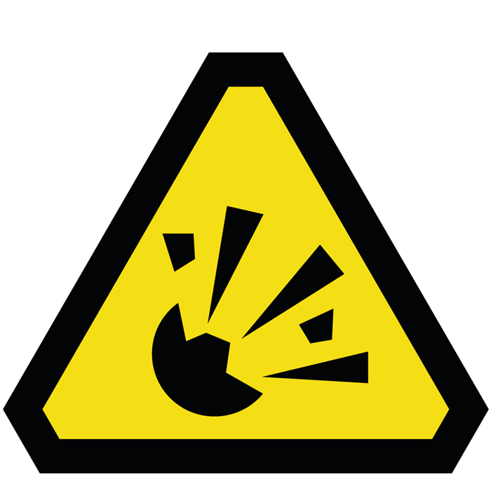 Pictogramme Danger matière explosive