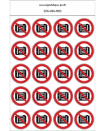 Panneau pictogramme Ne pas obstruer
